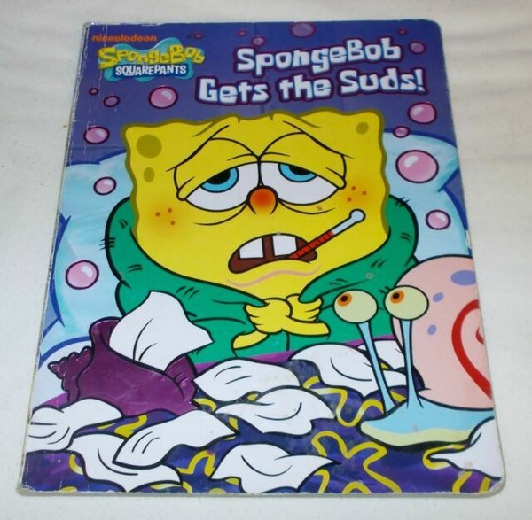 Spongebob Gets The Suds Cardboard Book 2011 Nickelodeon for sale online ...
