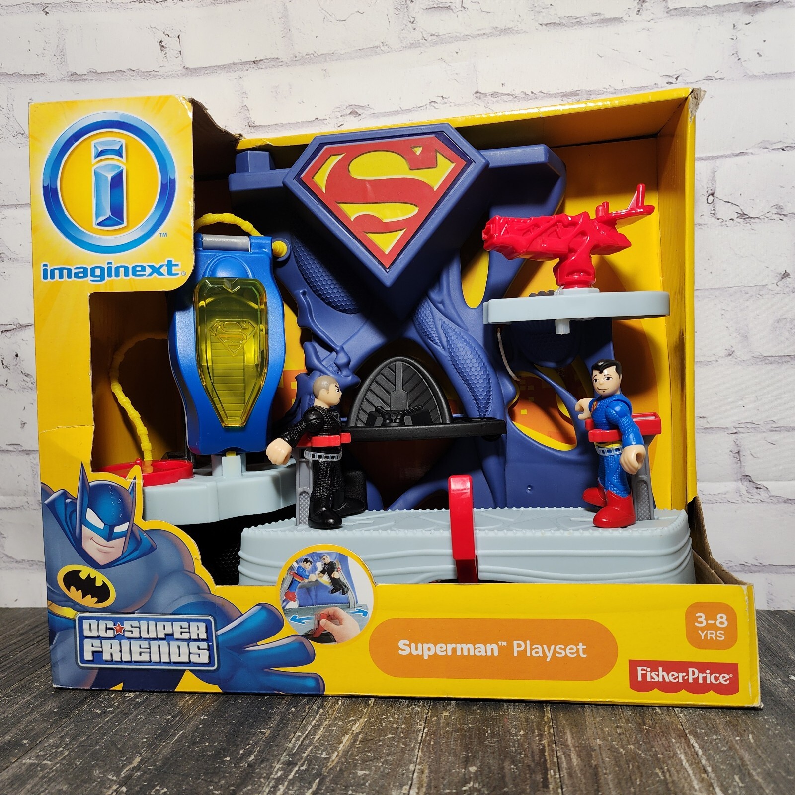 NEW Fisher Price Imaginext DC Super Friends Superman & Zod Lair ...
