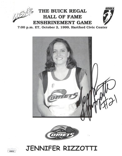 Jennifer Rizzotti Signed Autograph 8.5X11 Photo WNPA Houston Comets JSA ...