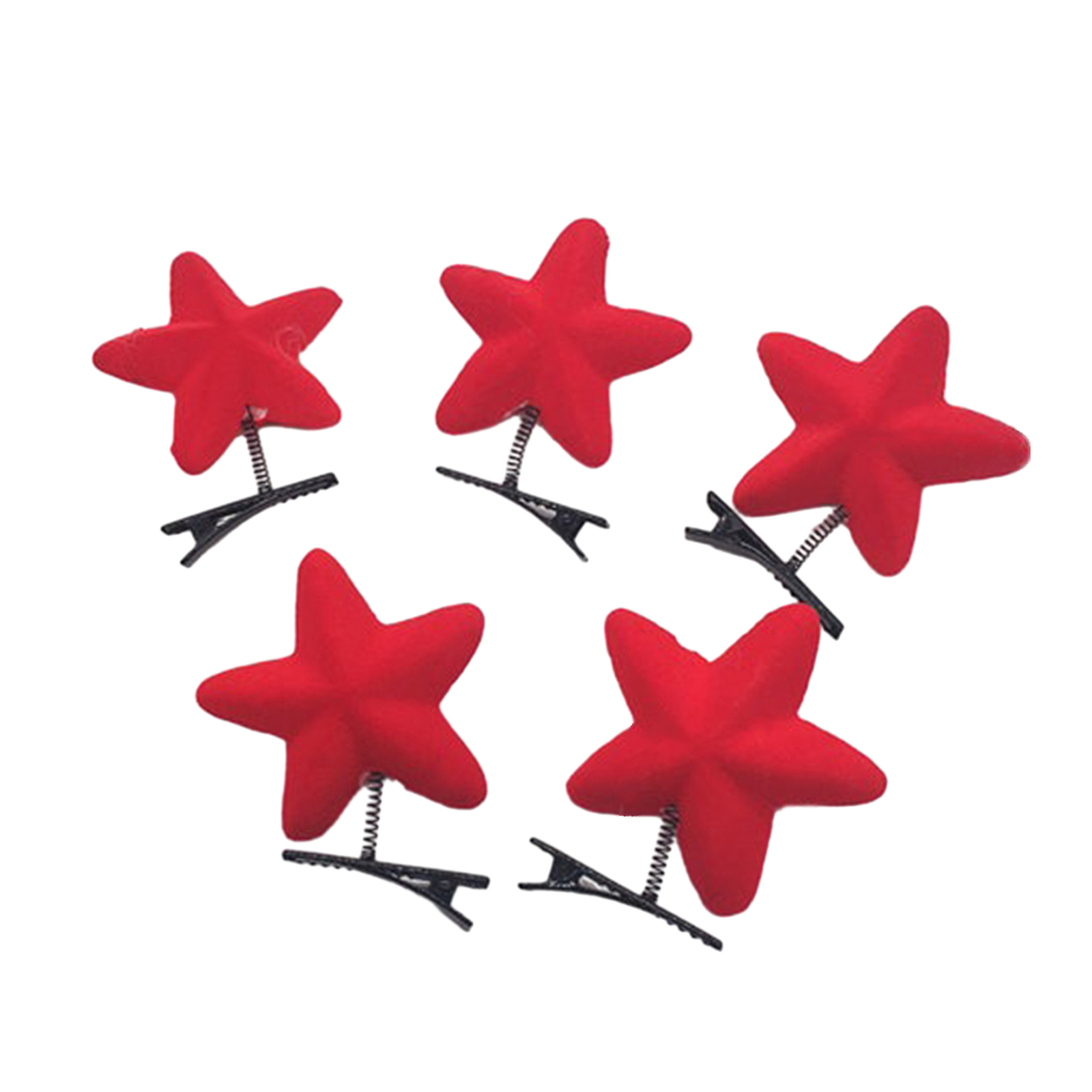 Scalp Protection Hairpin Lightweight Cute Plush Hair Clips Set for ...