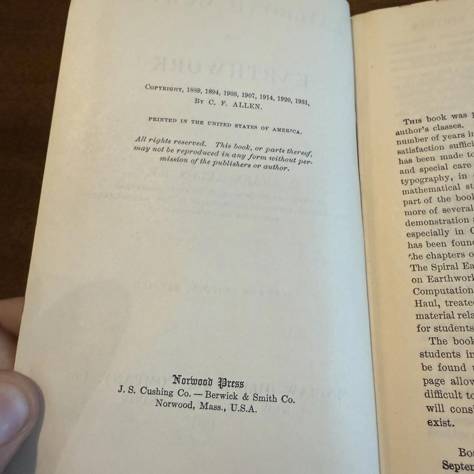 Railroad Curves & Earthwork Allen 1931 HC Civil Engineering MIT Vintage ...