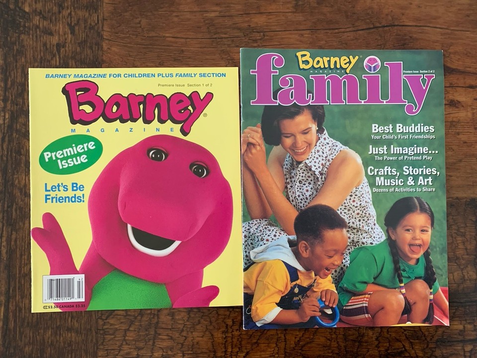 Barney Magazine Lot - Includes the Premiere Issue from 1994 | eBay