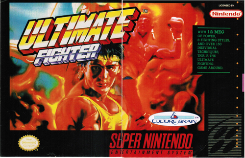Ultimate Fighter Nintendo SNES Vintage Video Game Print Ads Poster ...