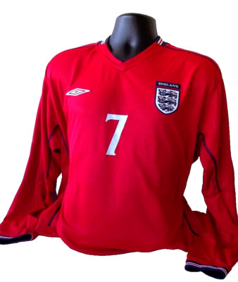 2004 "David Beckham no.7 England Football Jersey" rev. colors large | eBay