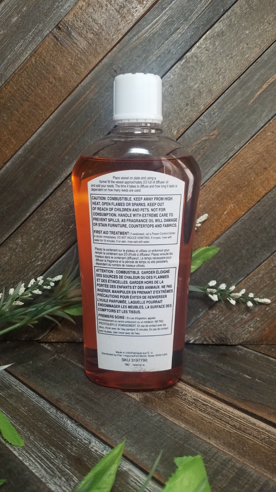 Pier 1 One Imports Golden Santal 16 oz Home Fragrance Refill Reed ...