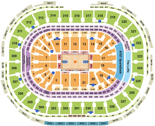 Pepsi Center Nuggets Detailed Seating Chart | Cabinets Matttroy