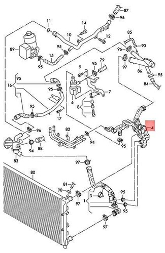 Genuine AUDI SEAT A1 Ibiza ST 8X1 8XA 6J1 6J5 6J8 Coolant Hose ...