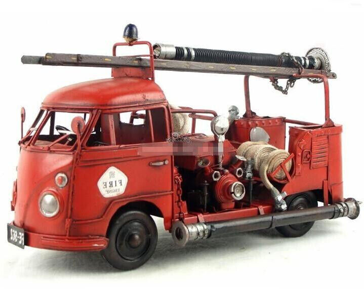 Fire Engine Germany Volkswagen Interior Object Tin Vintage Car Old Car ...