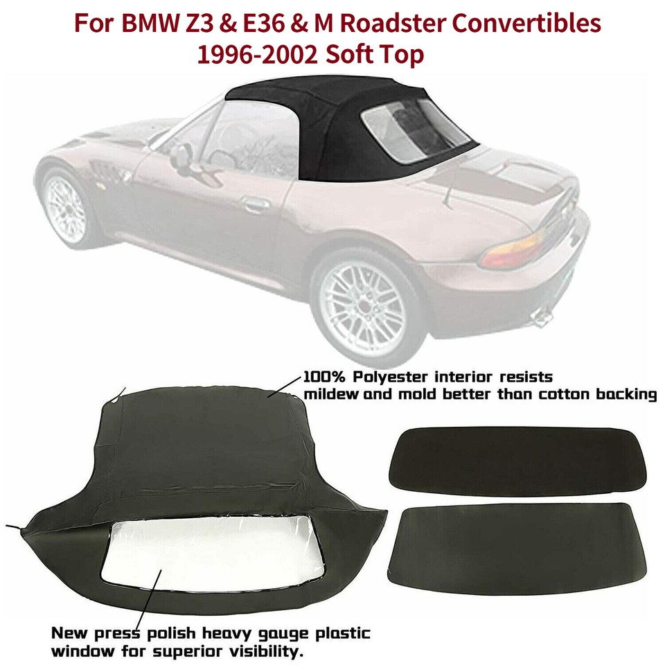 For BMW Z3 E36 96-02 Convertible Soft Top Replacement w/ Approved ...