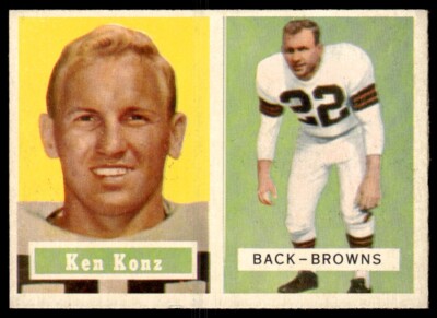 1957 Topps Ken Konz Cleveland Browns #52 | eBay