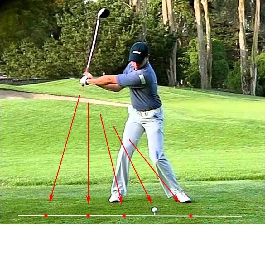 Golf Swing Training Corrector Lazer Tool Plane Trainer Swing Aid Spot ...