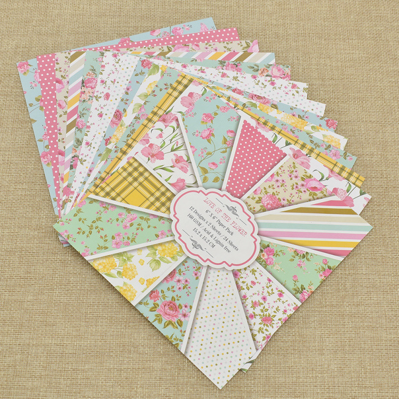 Paper Pad Card Different Patterns Making Background Scrapbook Crafts 1 ...