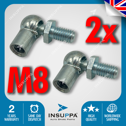 Gas Spring Strut End Fittings M8 Fitting M8 Ball Stud Ball Joint Boot ...