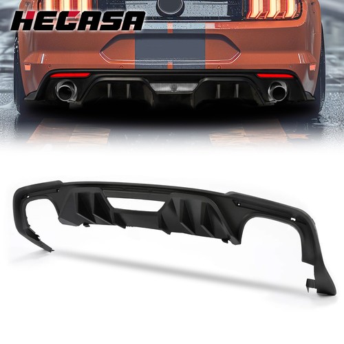 Black Lower Rear Bumper Diffuser Lip Fits 2018-2023 Ford Mustang ...