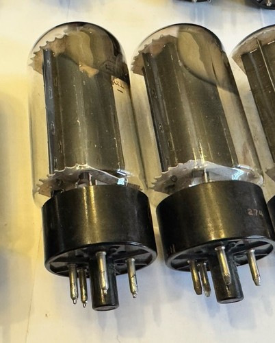 Pair NOS 5U4GB 5u4 RCA Grails OLD BLACK PLATES HP & Wards Airline ...