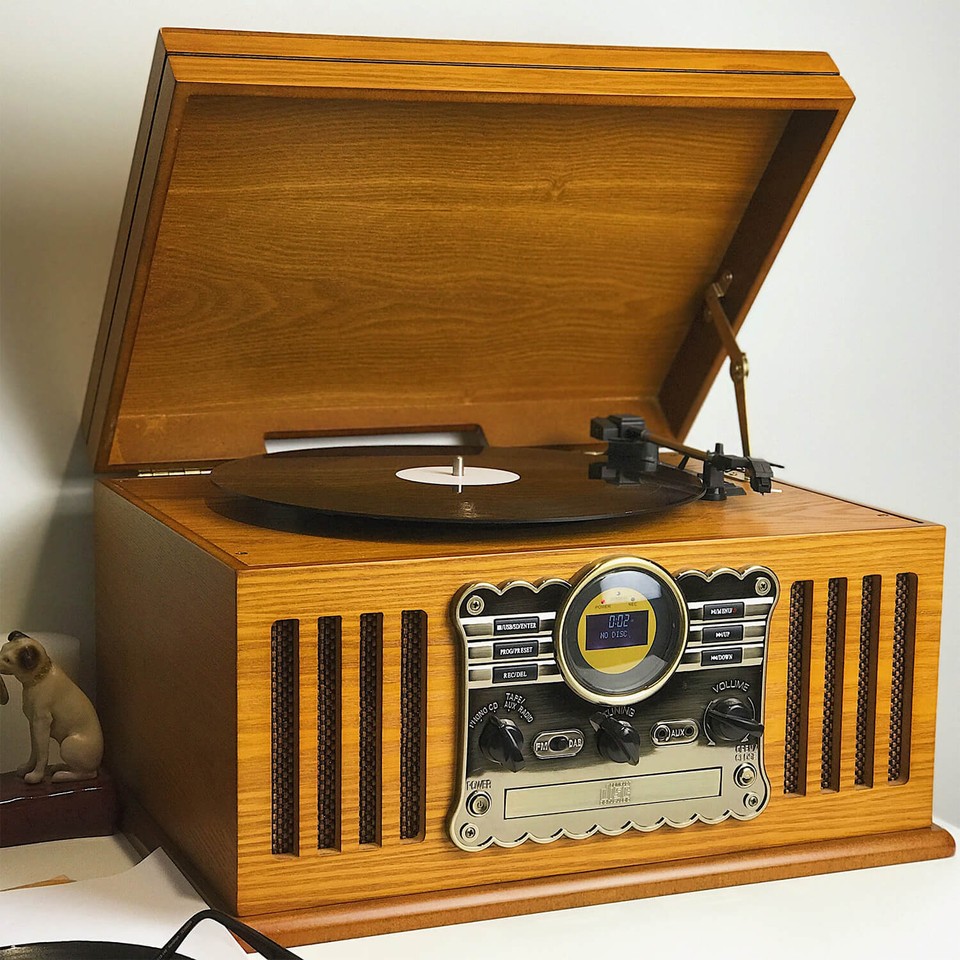 Steepletone Westminster Record Player 7 In 1 Nostalgic DAB Radio 3 ...