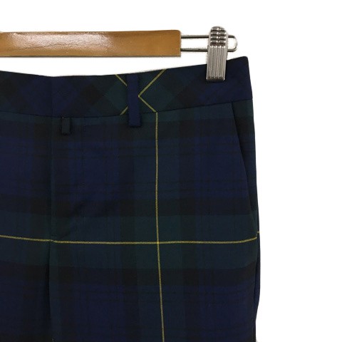 Macphee Tomorrowland Wool Check Pants Women’s Green Navy Size 34 | eBay