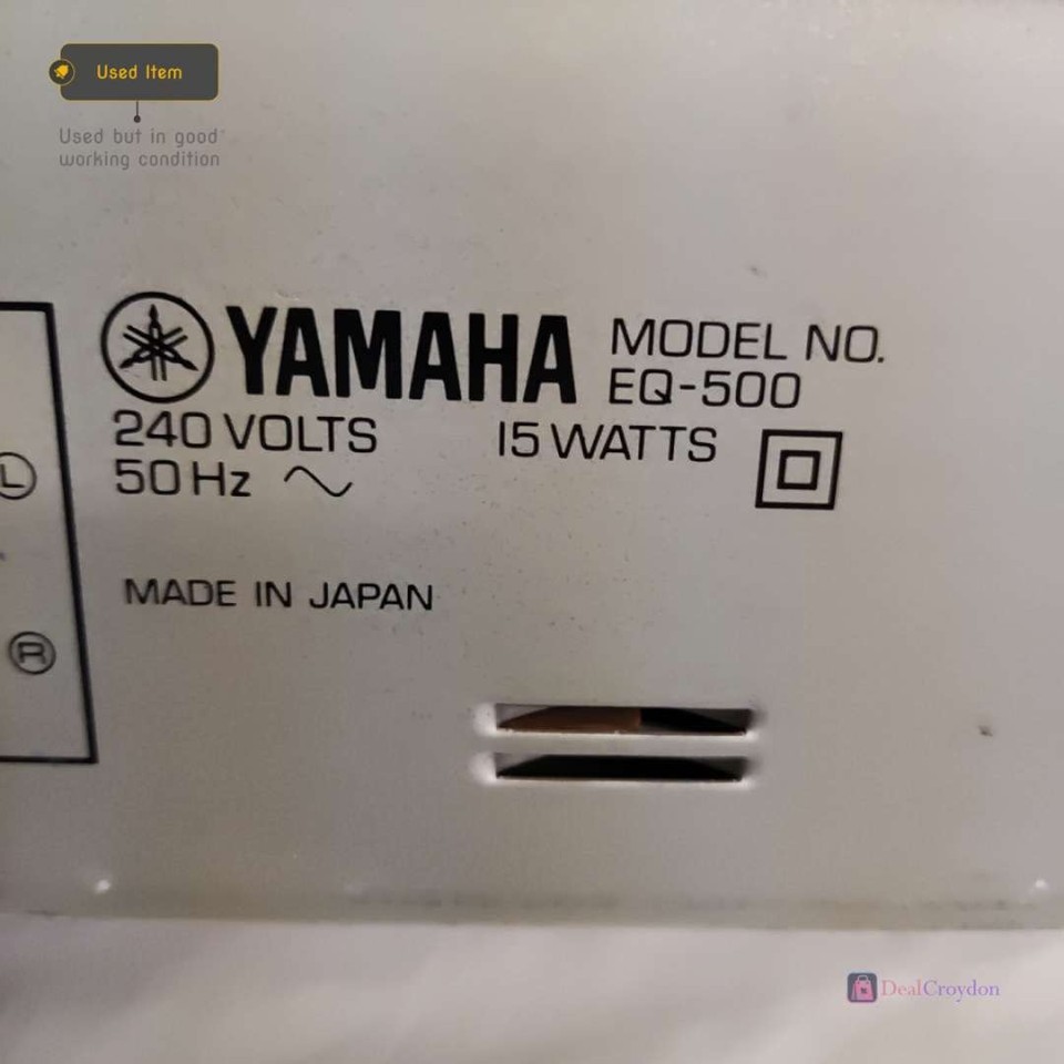 YAMAHA EQ-500 NATURAL SOUND GRAPHIC EQUALIZER HIFI SEPARATE EQUALISER ...