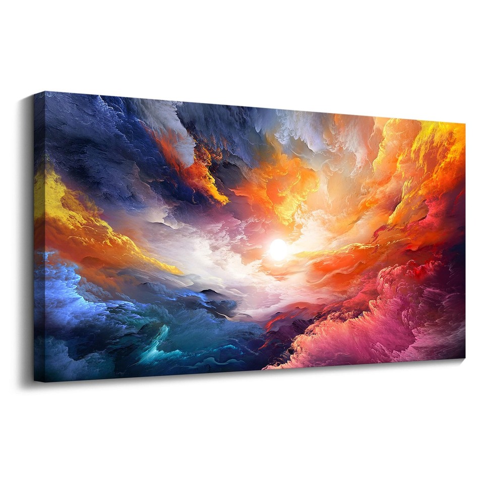 Colorful Wall Art | Abstract Canvas Art | Pictures for Living Room Wall ...