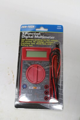 Cen-Tech 7 Function Digital Multimeter Tester Multi-tester NIB AC/DC ...