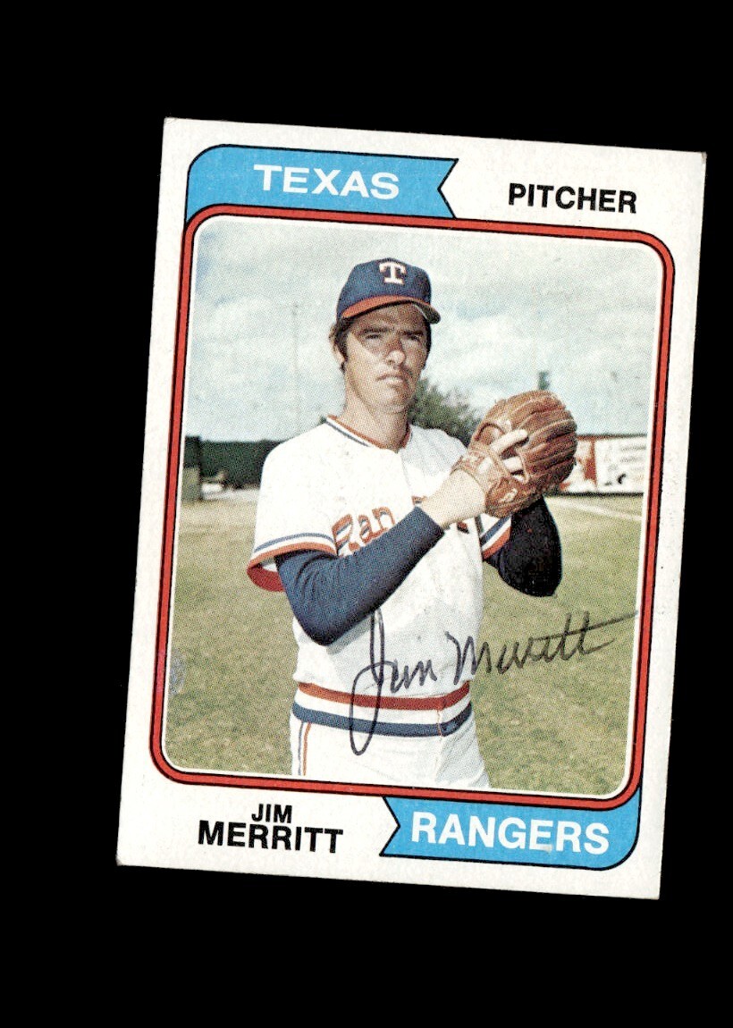 Jim Merritt 1974 Topps Rangers authentic autographed card | eBay