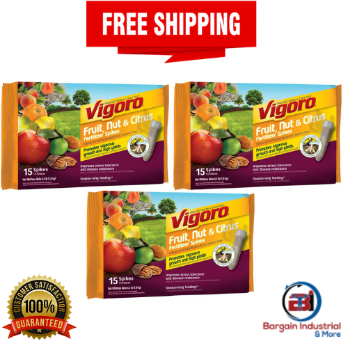 Vigoro Fruit Nut and Citrus Fertilizer Spikes 15 Count Encourage High ...