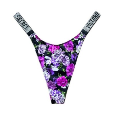 Victorias Secret Very Sexy Bombshell Bling Rhinestone Shine Strap Thong Panty | eBay
