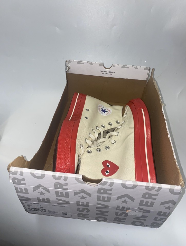 Converse CDG Chuck Taylor All Star 70 Hi Comme des Garcons PLAY - Red ...