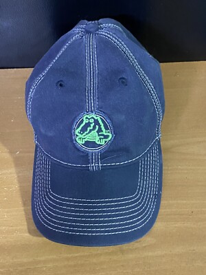 Crocs Brand Baseball Hat Cap Blue Adjustable Strap Alligator Logo | eBay