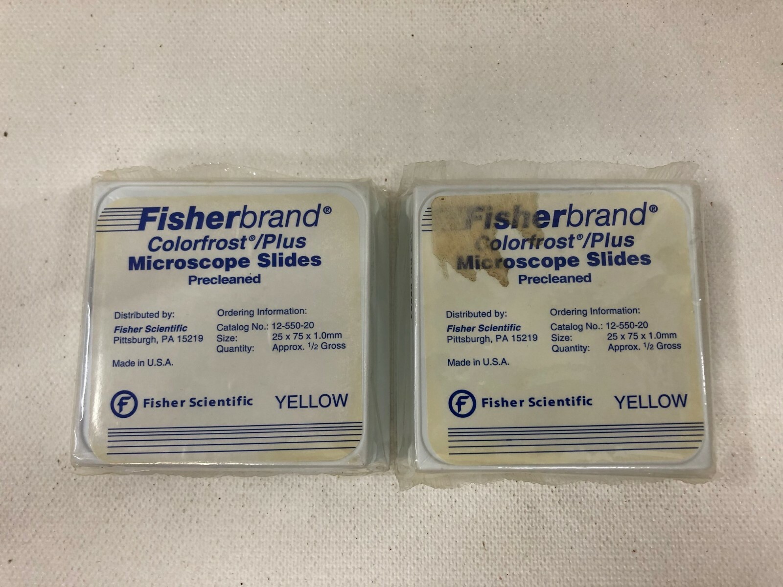 Fisher Scientific 12-550-20 Colorfrost Microscope Slides (Lot of 2 ...