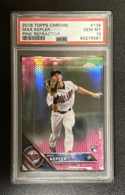2016 Topps Chrome Max Kepler Pink Refractor Rookie Card #138 PSA 10 | eBay