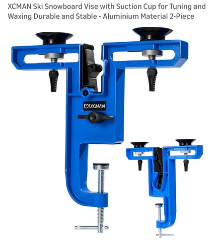 Ski and Snowboard Vises for Tuning, Edges and Waxing, Ski Vise. suction ...