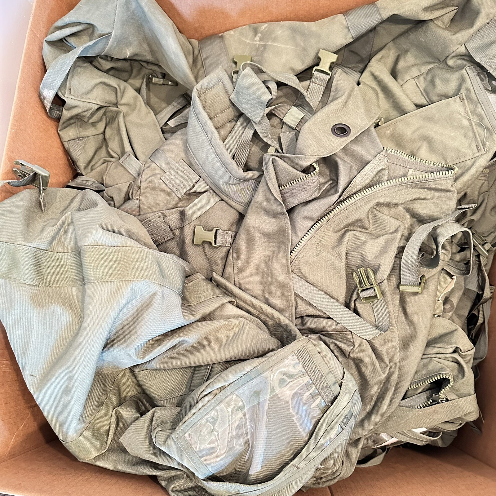 US Military IMPROVED DUFFEL BAG W/ ZIPPER Flight Travel USGI Army USMC ...