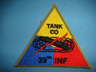 PATCH US ARMY 39th INFANTRY REGIMENT TANK COMPANY | eBay