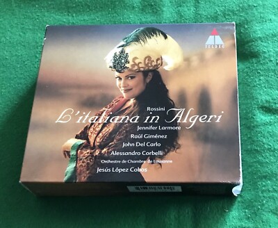 Rossini L´Italiana in Algeri JESUS LOPEZ COBOS Original Teldec 2CD Box ...