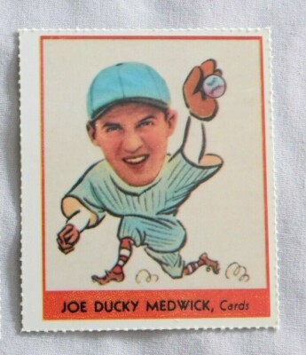 1977 Dover Reprint 1938 Goudey Heads Up Joe Medwick Cardinals Baseball ...