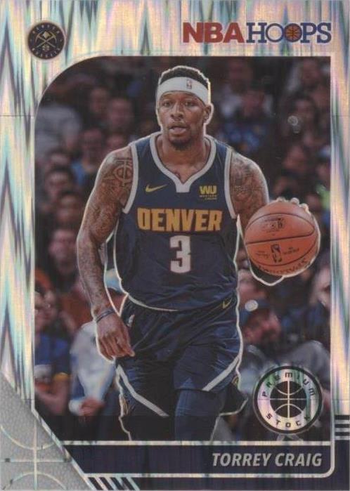 2019-20 Panini NBA Hoops Premium Stock - Torrey Craig #50 Flash Prizm ...