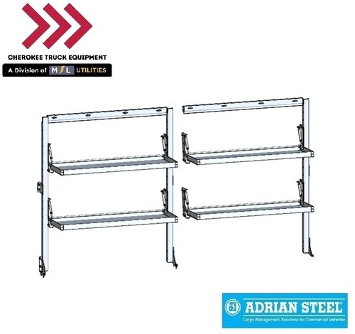 Adrian Steel 62376, Folding Shelf Kit, 20x72, 72w x 2h x 20d | eBay