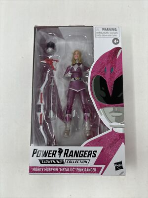 Power Rangers Lightning Collection Mighty Morphin Metallic Armor Pink ...