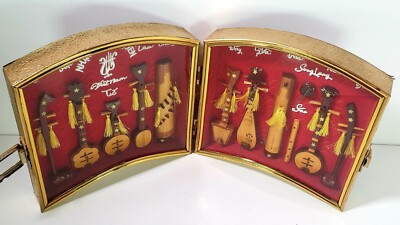 VINTAGE VIETNAM MINIATURE Music String Instrument Replicas in Double ...