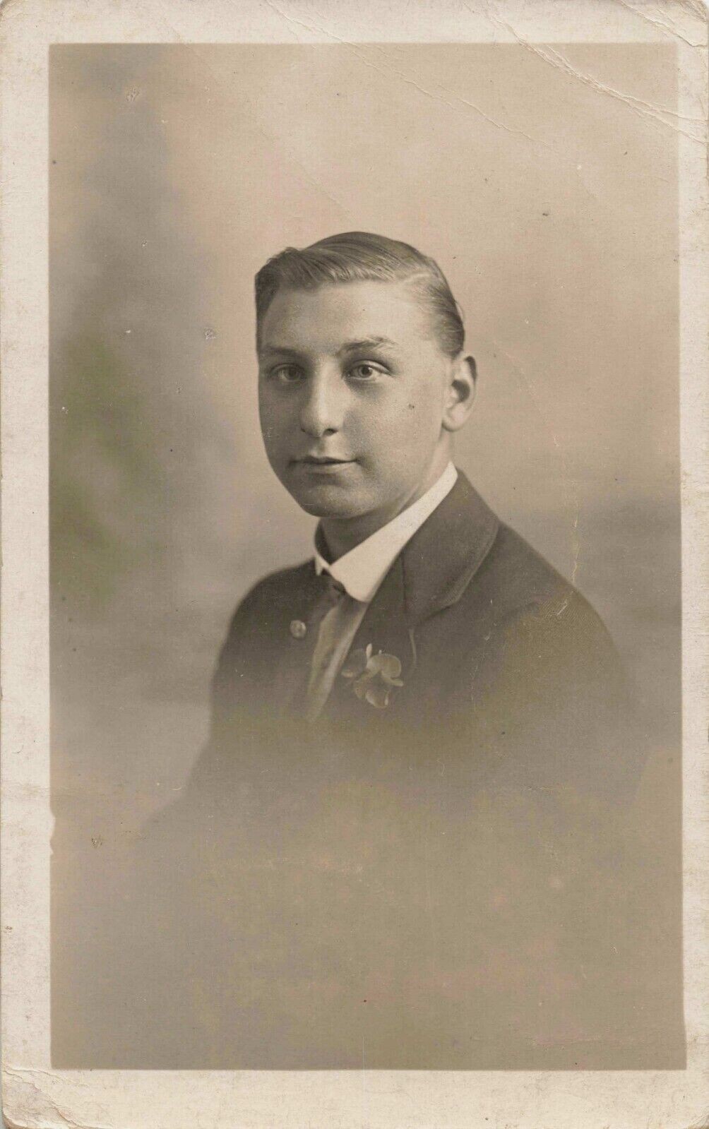 Postcard RPPC Man Suit Tie Lapel Pins Name Reginald Daniel | eBay