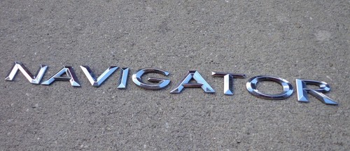 Lincoln Navigator emblem letters badge decal logo OEM Factory Genuine ...