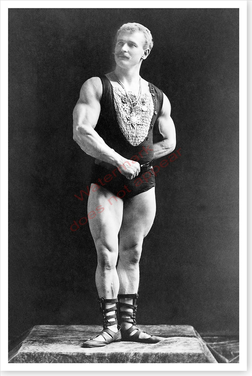 Strong Man Bodybuilder Eugene Sandow Silver Halide Photo | eBay