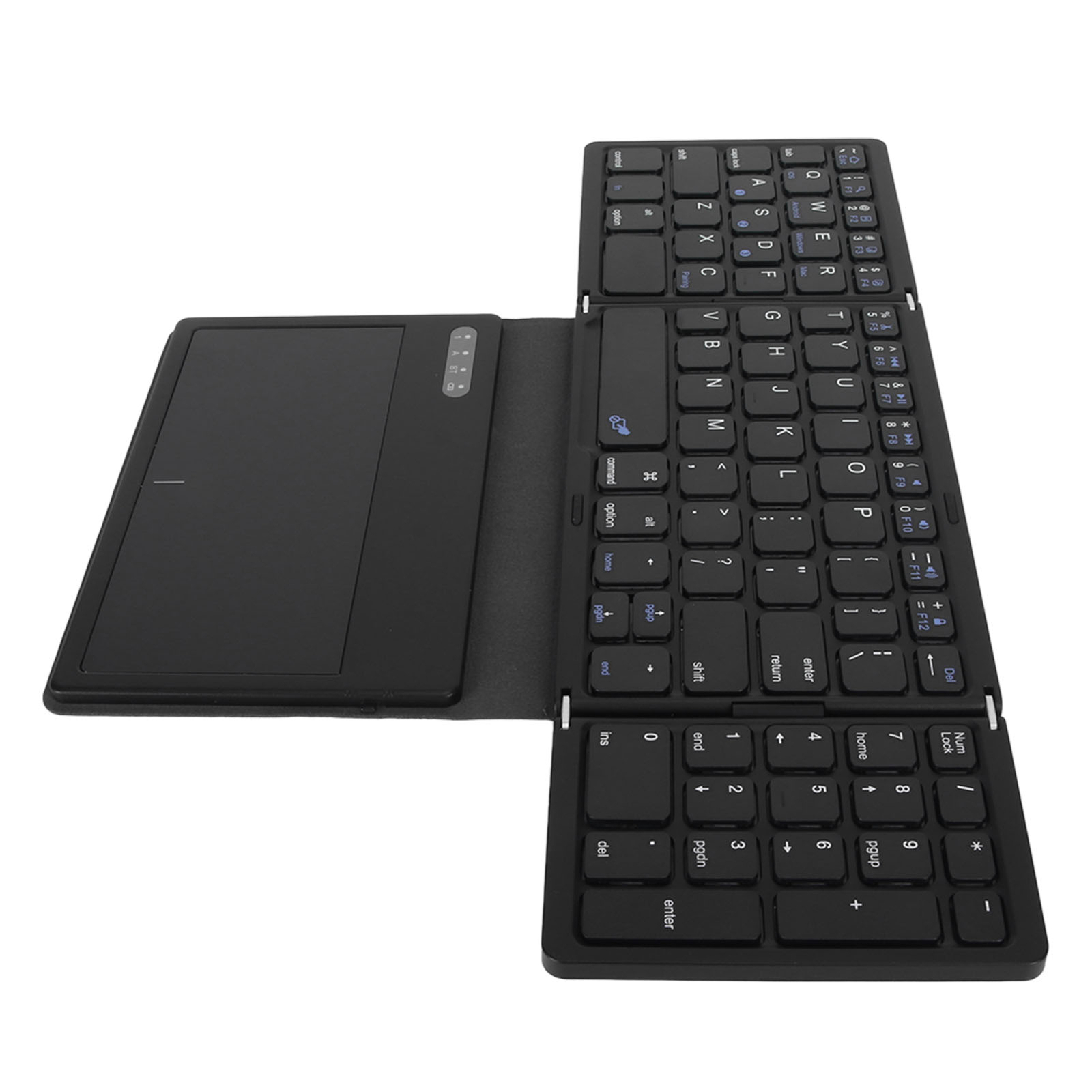 Foldable BT Keyboard Low Latency BT 5.1 Full Size Keyboard With Large ...