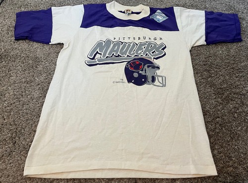 Vintage 80s Pittsburgh Maulers USFL Logo 7 Shirt Football Medium 1983 ...