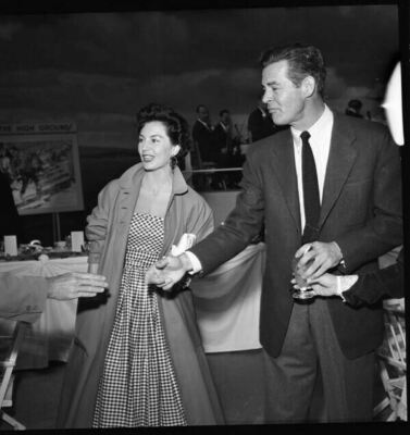 Cyd Charisse Robert Ryan Candid Vintage Original 2.25 x 2.25 Camera ...