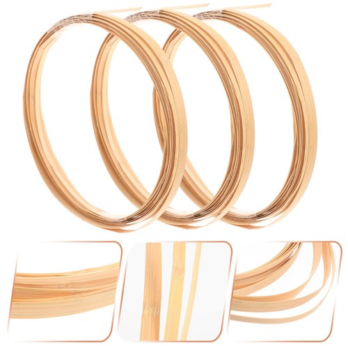 3 Rolls Bamboo Strips Decorative Materials Basket Weaving Supplies | eBay