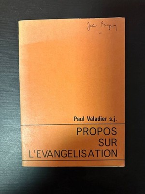 Propos sur l'evangelisation | Paul Valadier S. J | Etat correct | eBay