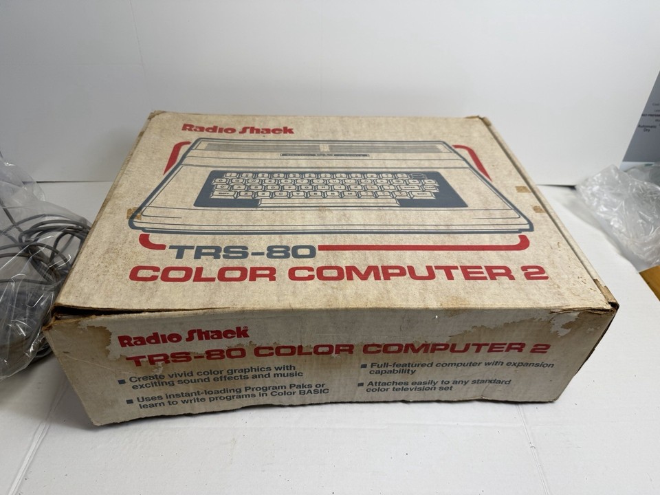 Vintage Radio Shack TRS-80 Colour Computer 2 16k Standard Basic w/ Box ...
