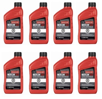 8 Quarts Auto. Trans. Fluid Genuine FORD Motorcraft XT12QULV MERCON ULV ...